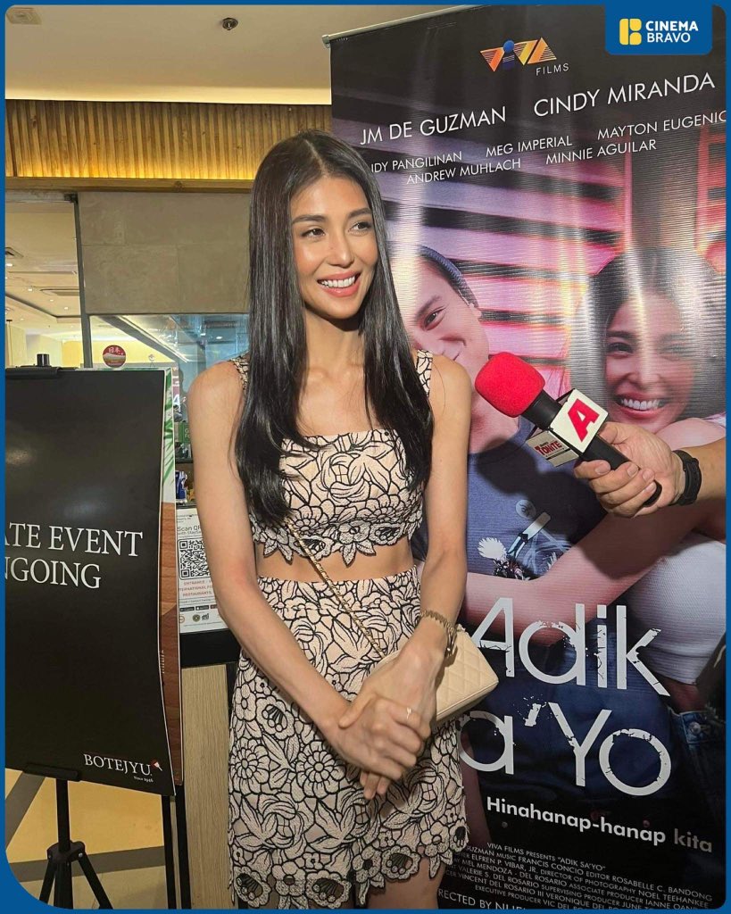 CinemaBravo on Twitter: "RIGHT NOW: Cindy Miranda arrives for the media conference of #AdikSaYo ...