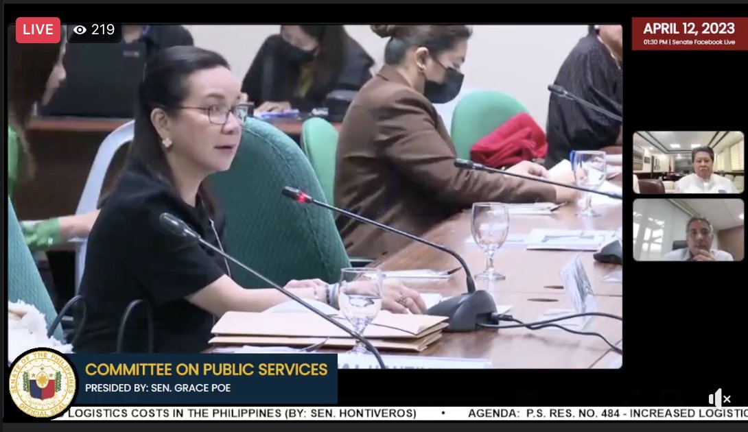 Senate of the Philippines on Twitter: "🛑LIVE The Committee on Public Services, chaired by Sen ...