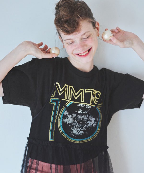 20周年の中川翔子🐈‍⬛🍉🍫 on Twitter: "mmts 10周年アニバーサリーロックTシャツ わたしが描いた猫たち！ アニバーサリーバージョンで登場しました 男女問わず装備できるよ ...