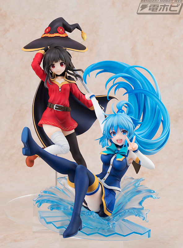 電撃ホビーウェブ on Twitter: "【今日の話題】『この素晴らしい世界に祝福を！』三嶋くろね氏イラストモチーフのアクア、めぐみんフィギュアが再販！ https://hobby ...