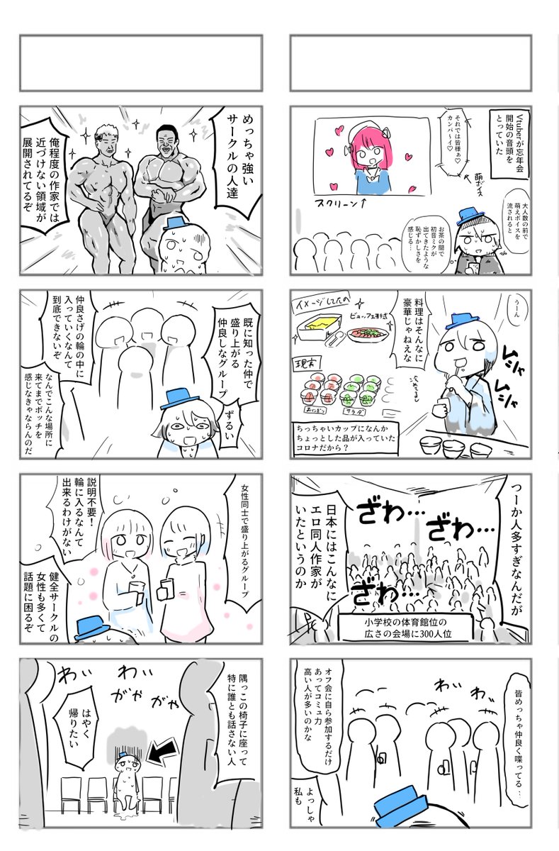 BlueHat on Twitter: "DLsite交流会レポ漫画（1/2）"