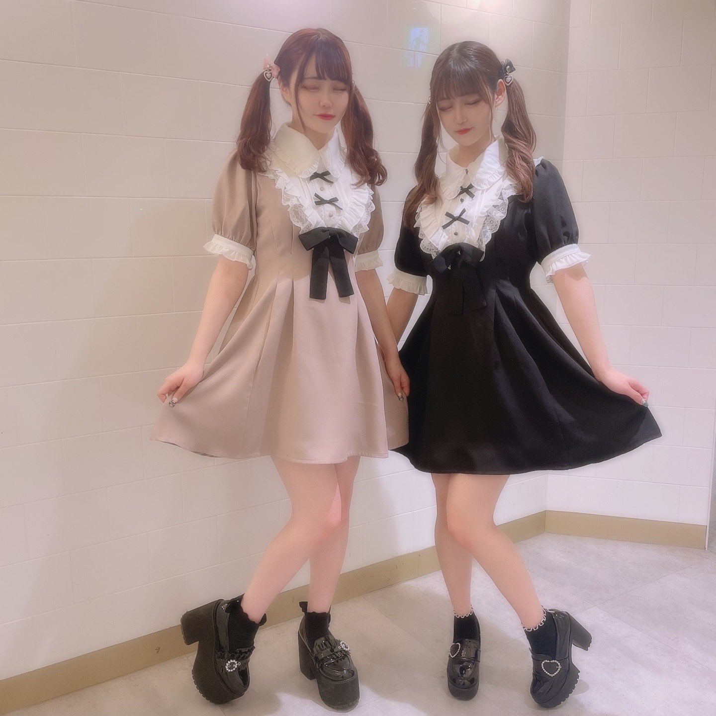 ROJITA on Twitter: "【new arrival】 ヨークフリルリボンデザインワンピース ¥9,350(税込) ピンク/ブラック/パープル POINTヨークとレースフリルが ...