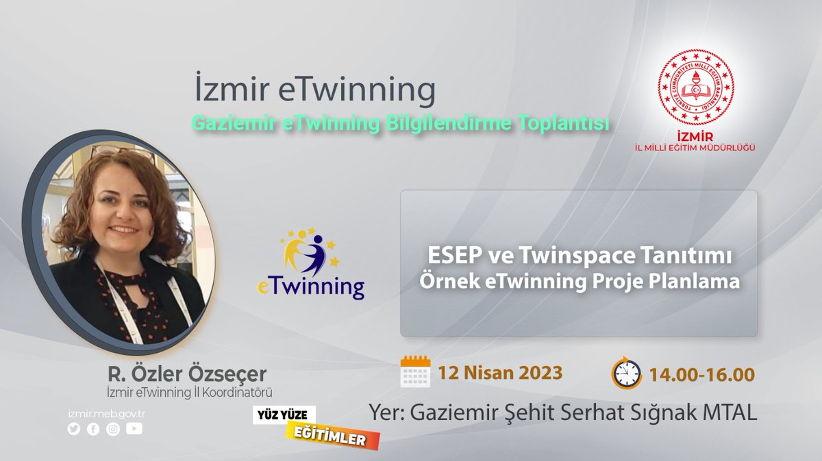 İzmir İl Milli Eğitim Müdürlüğü on Twitter: "Gaziemir eTwinning ESEP Bilgilendirme Toplantısı ...