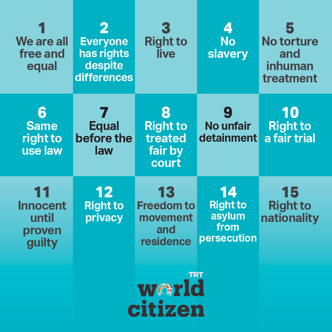 TRT World Citizen on Twitter: "📌30 Human Rights You Should Know About Understanding our basic ...