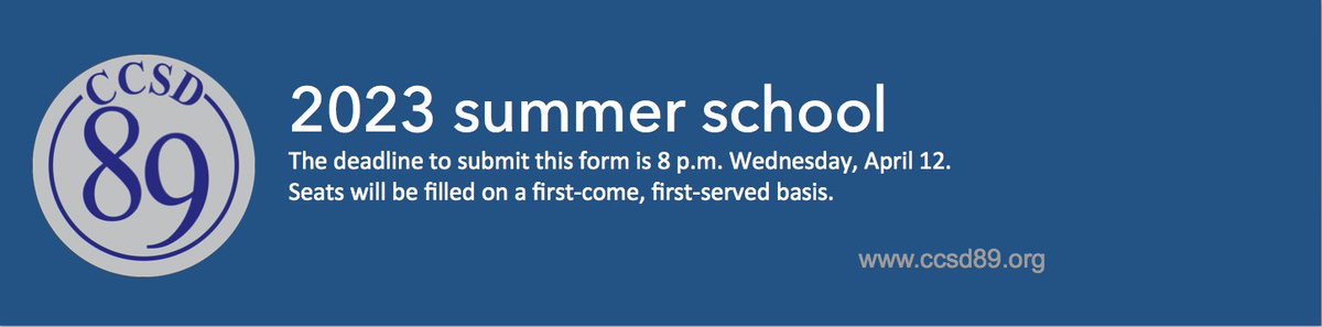 Briar Glen on Twitter: "RT @ccsd89: Reminder: Today is the LAST day to apply for 2023 summer ...