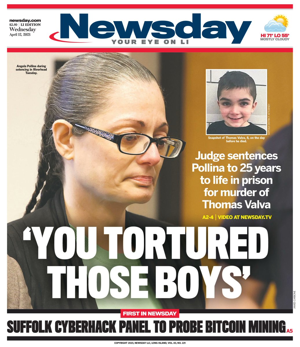 Newsday On Twitter Todays Newsday Cover Angela Pollina The Center
