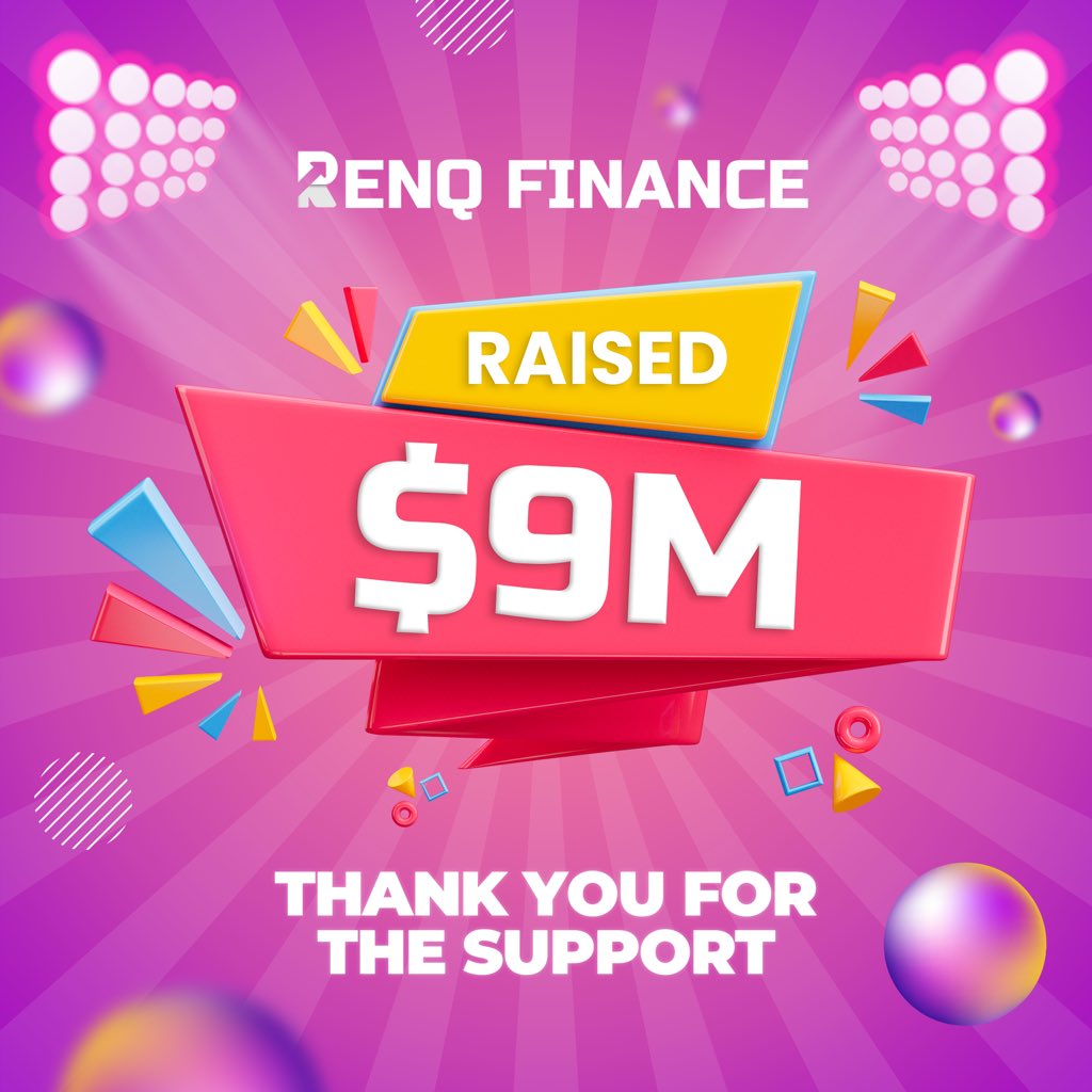 RenQ Finance on Twitter: "🚨MILESTONE ACHIEVED🚨 RenQ Finance Has Raised Over $9 Million. 👩‍ ️‍👨 ...