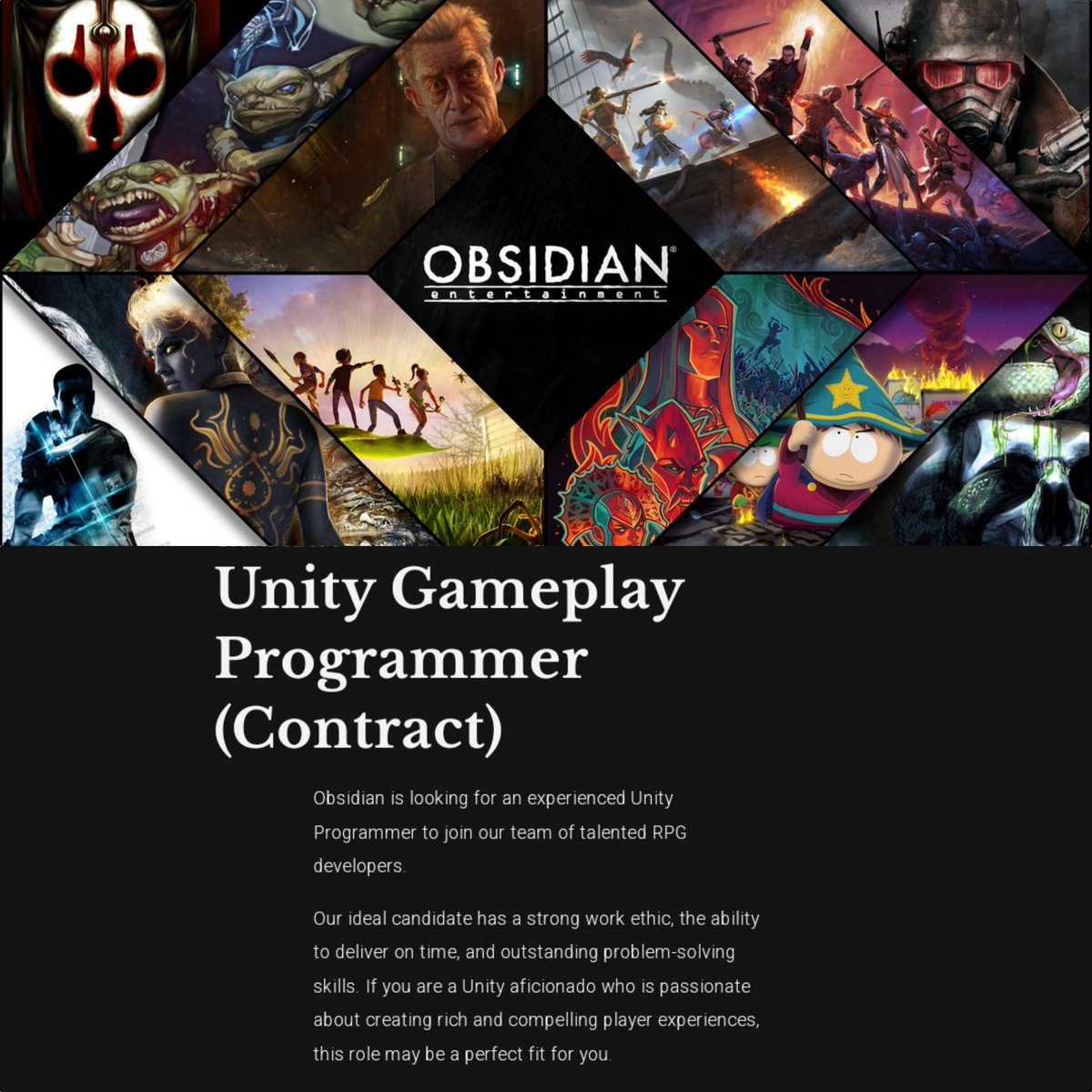 ALDAHASH NEWS on Twitter: "خبر : لدى ستوديو Obsidian Entertainment التابع ل #Xbox لعبة ثالثة قيد ...