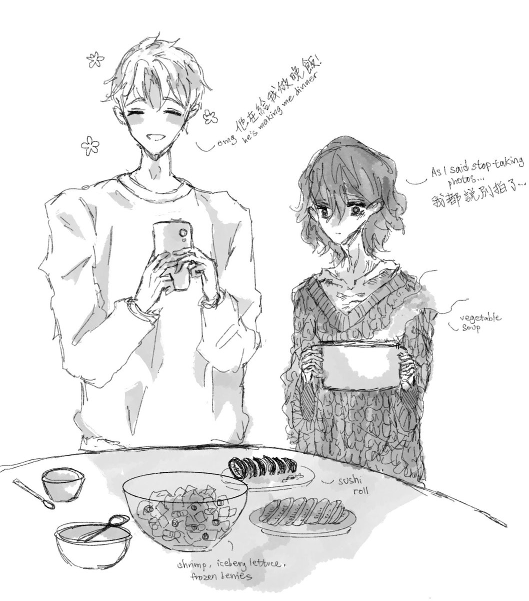 关 on Twitter: "(u guys like bonespo with clothes off but I still wanted to draw this cuz it’s ...