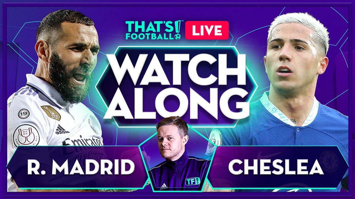 That's Football! on Twitter: "🚨 REAL MADRID v CHELSEA! WE'RE LIVE! https://buff.ly/416a6mu"