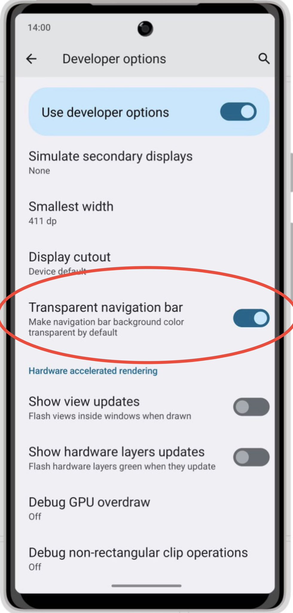 Neil Sargeant on Twitter: "Android 14 Beta 1 adds a "transparent navigation bar" There's a new ...