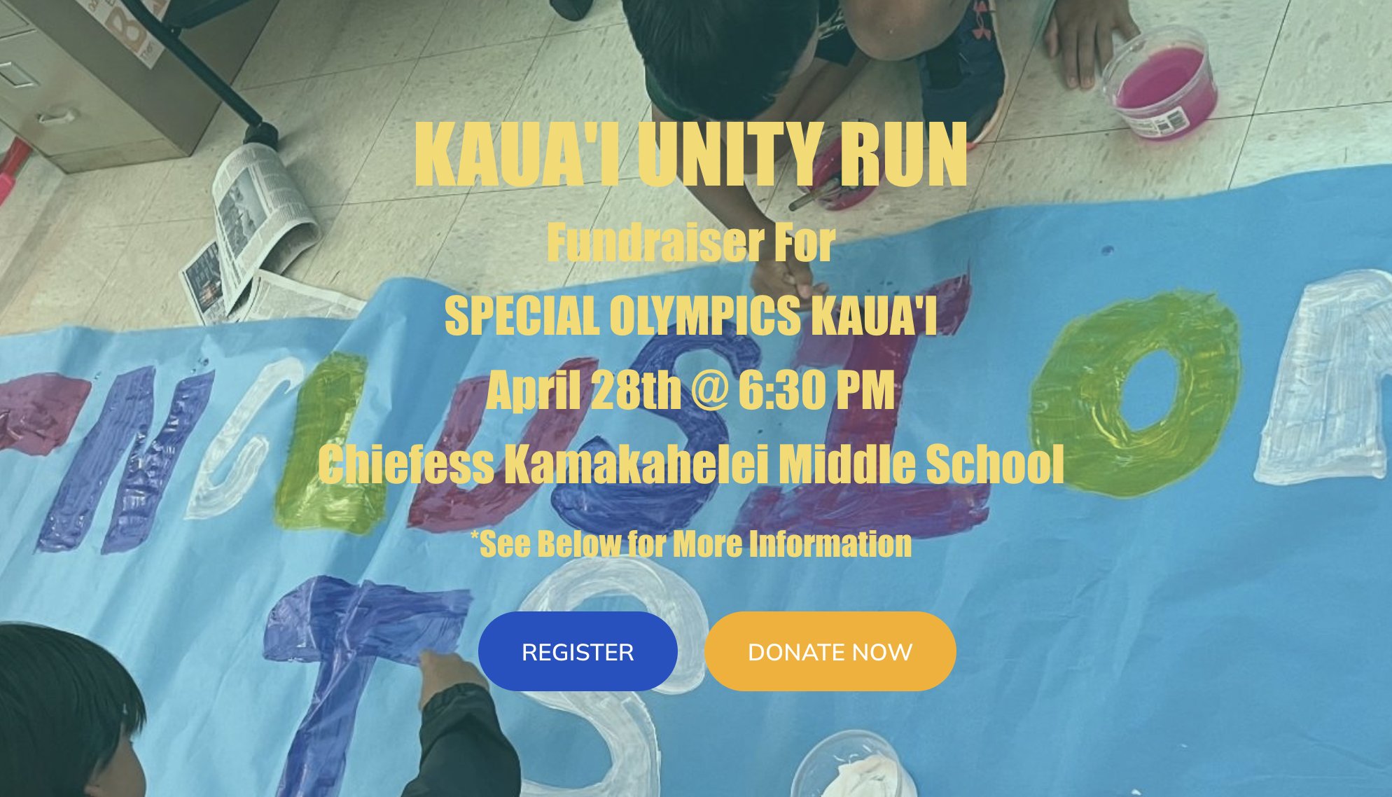 Special Olympics HI on Twitter: "Kauai's Unity Run is coming up April 28! Chiefess Kamakahelei ...