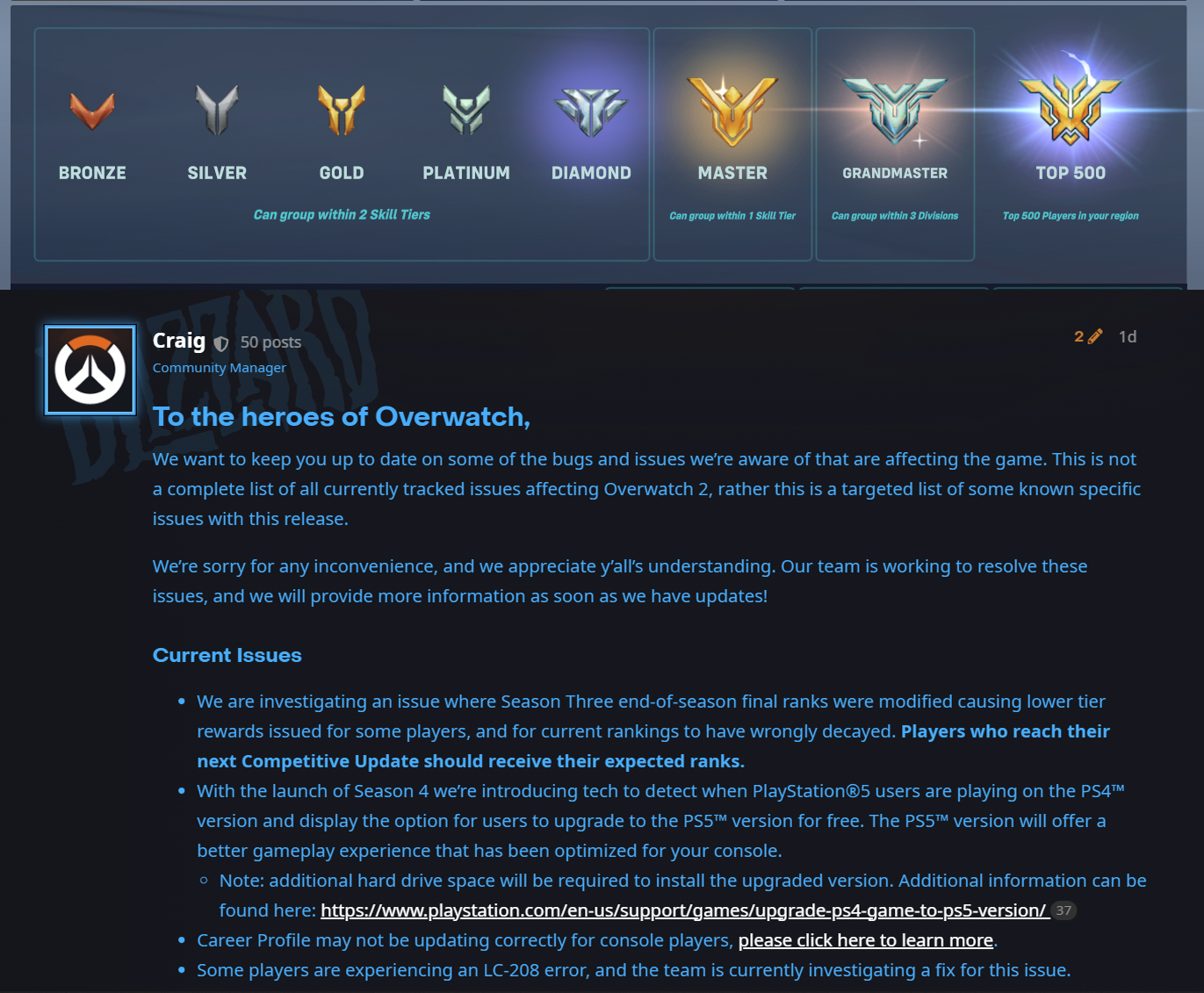 Overwatch Ranks Guide Ow2 Ranking System Explained 55 Off
