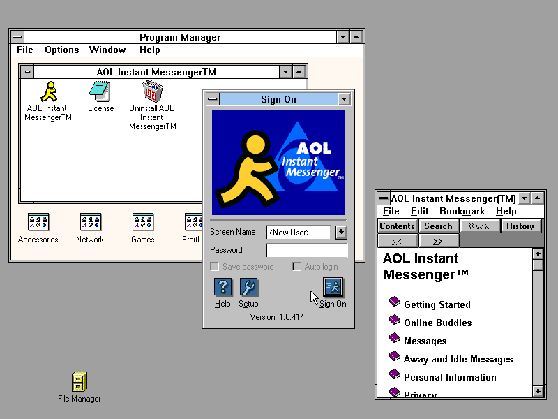 Aol Messenger Icon