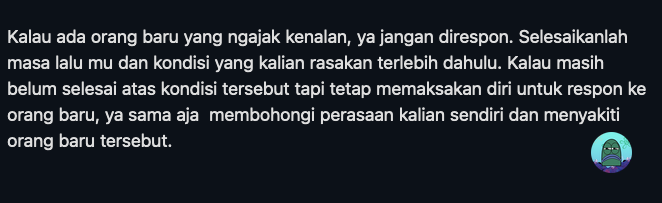 Tanyarl 💚 on Twitter: "Buat sender menfess di bawah ini dan kalian semua yang lagi males/bosan ...