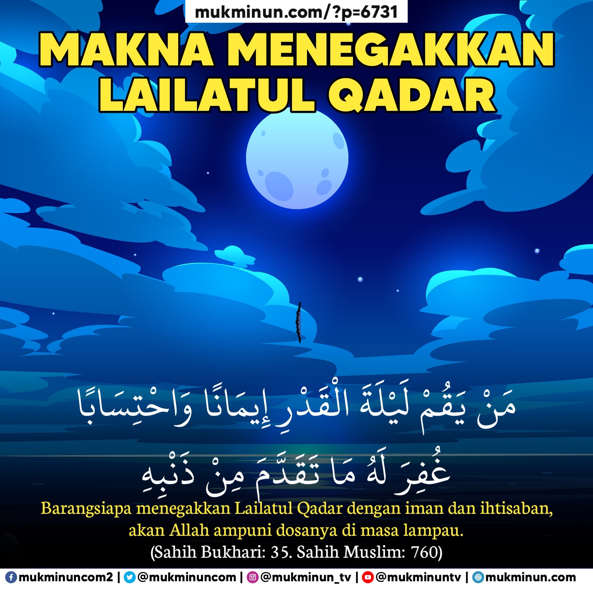 Makna Hadits Menegakkan Lailatul Qadar - MUKMINUN