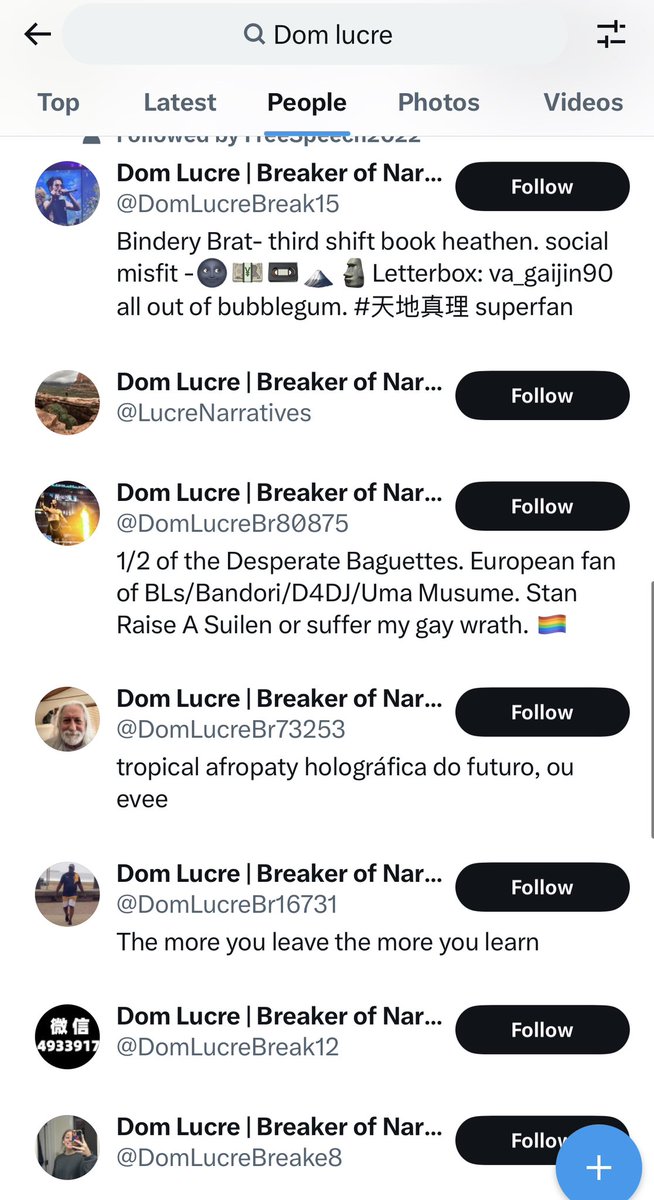 Dom Lucre | Breaker of Narratives on Twitter: "I have never seen this many fake profiles until I ...
