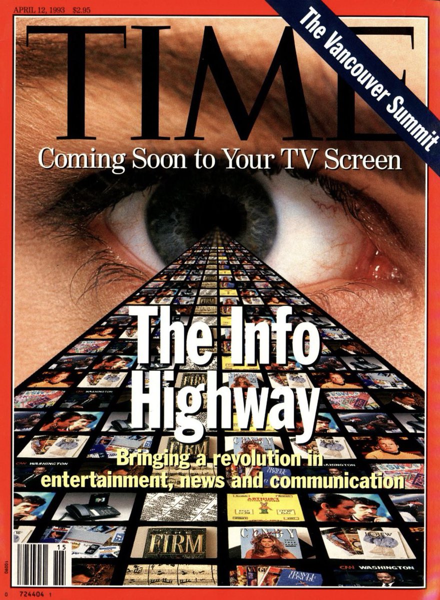 RetroNewsNow on Twitter: "TIME Magazine Cover, April 12, 1993: The Info Highway"