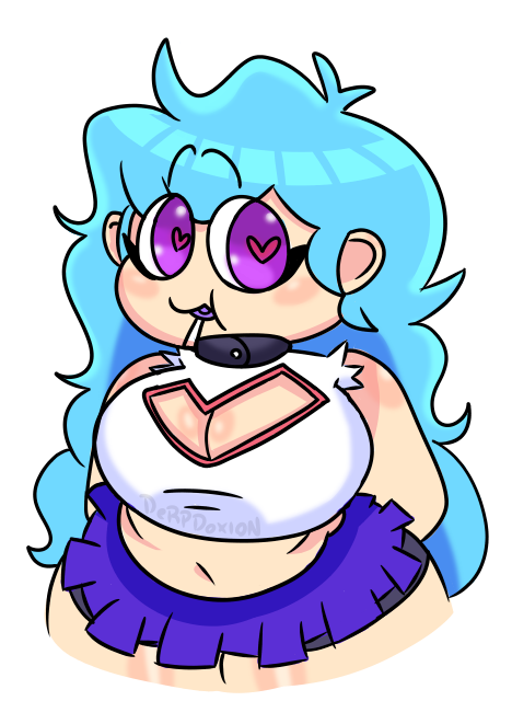 Derpo(Derpdoxion) on Twitter: "ok i tried to draw SkyBlue from the #FNF #SkyverseMod"