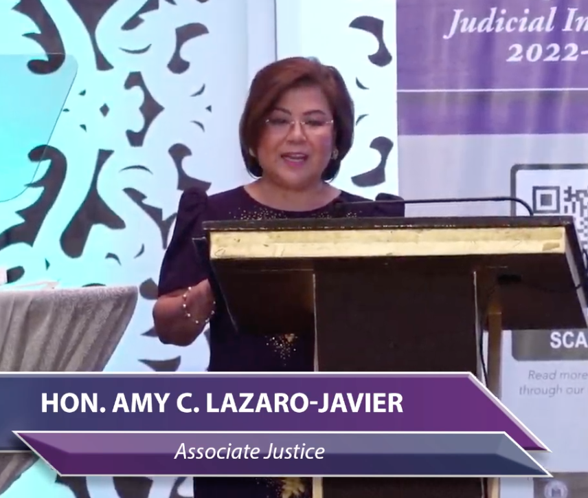 ABS-CBN News on Twitter: "RT @mikenavallo: SC Associate Justice Amy Lazaro-Javier introduces new ...