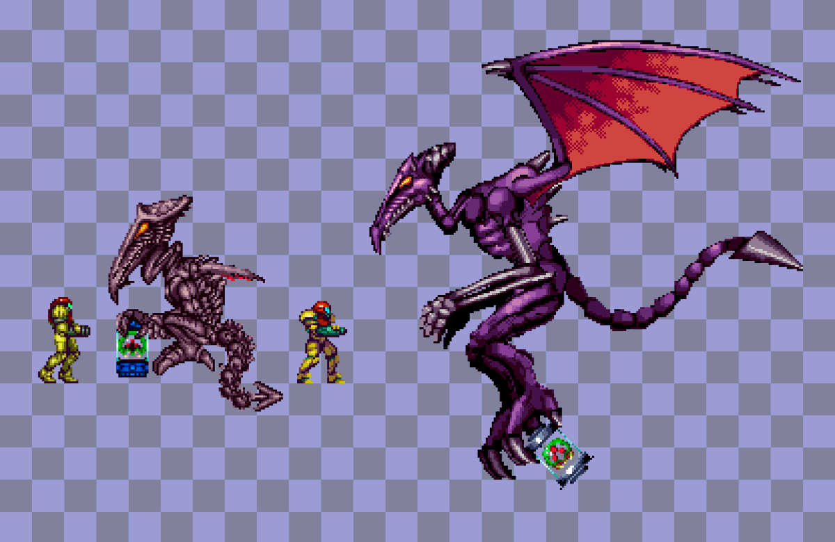 Ridley Metroid Sprites Super Metroid Ridley" Sticker For Sale By