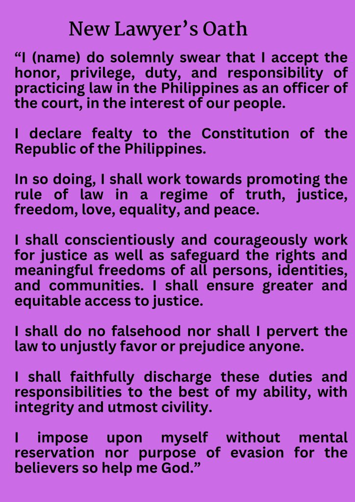 Oath Of Fealty Examples