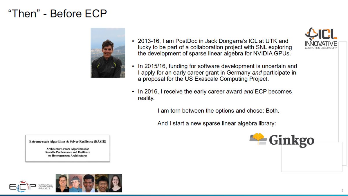 OGAWA, Tadashi on Twitter: "=> "Then and Now – Growing as a child of ECP", Hartwig Anzt, Univ of ...