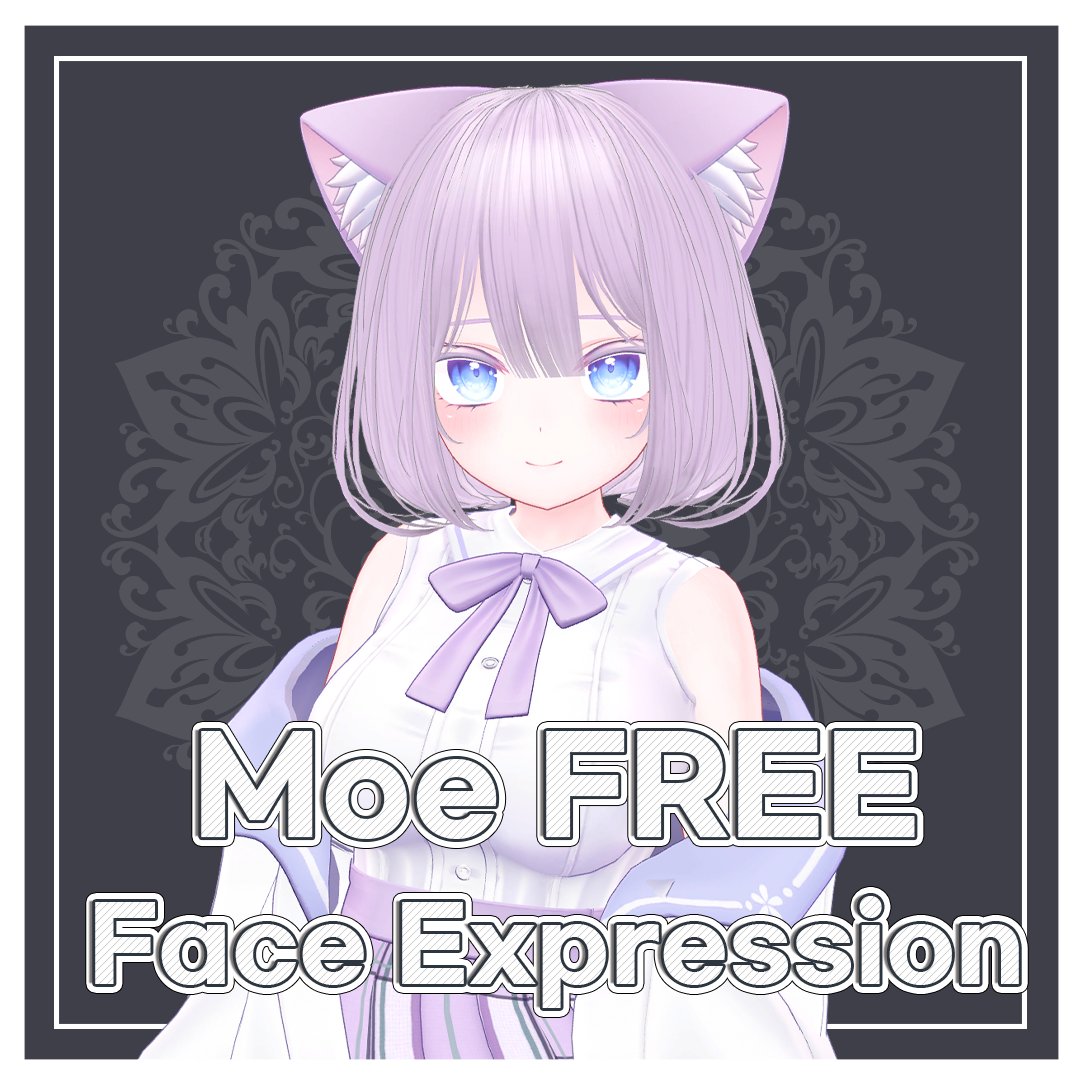 Li-ne on Twitter: "#Li_ne_vrc #VRChat 無料萌フェイス表情/Free Moe face expression https://li-ne.booth.pm ...