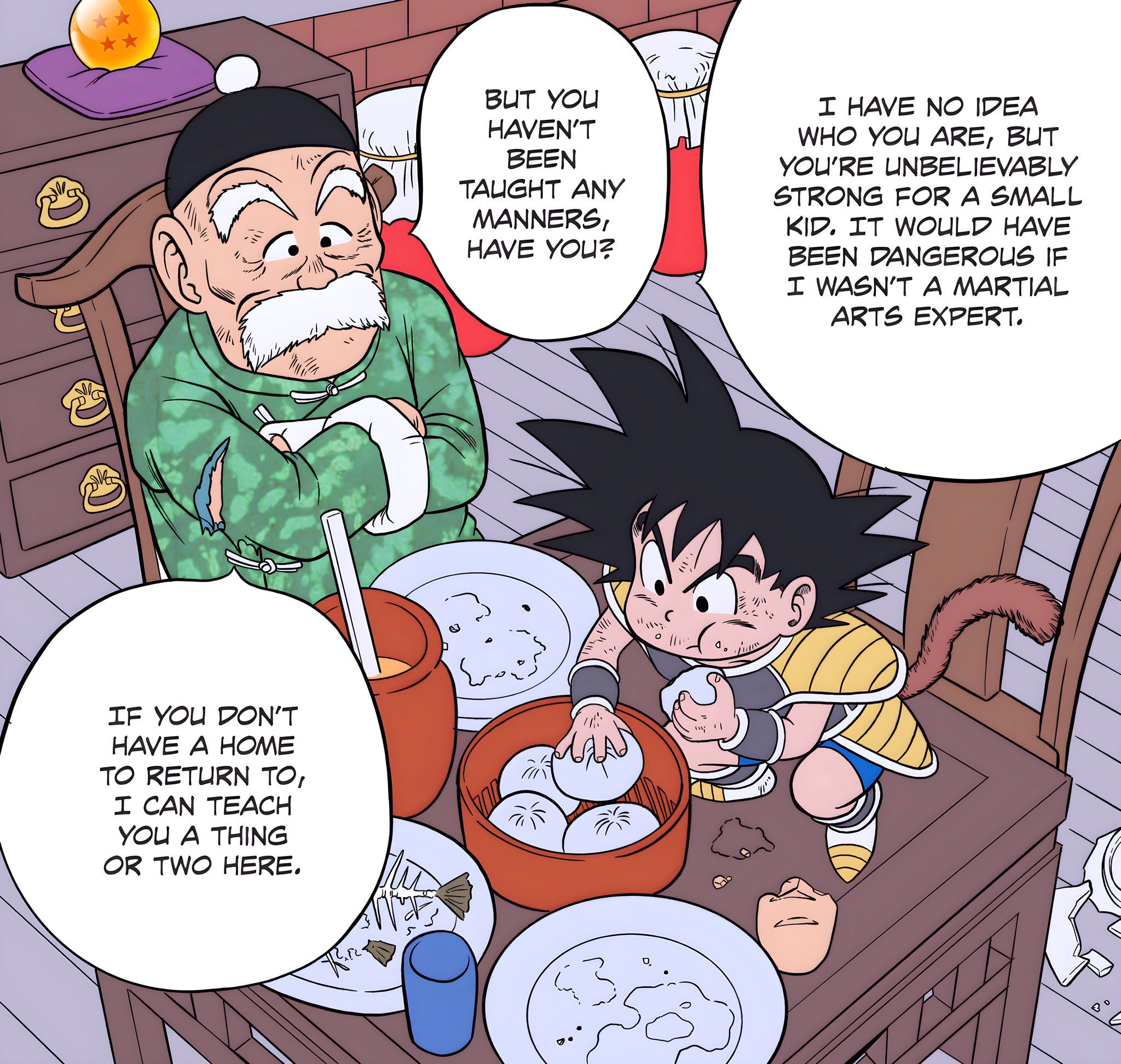Goku And Grandpa Gohan