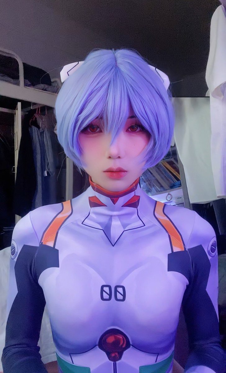Bat酱 on Twitter: "男孩子的绫波丽 #cd #EVA #cosplay #伪娘"