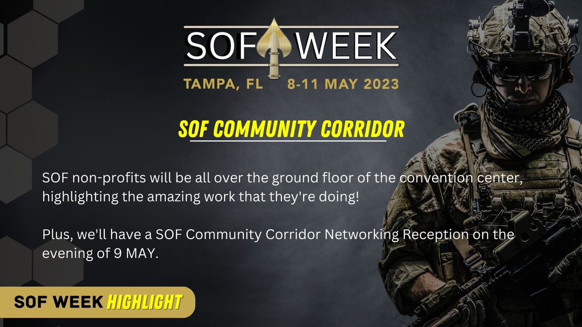 JSOM on Twitter: "RT @USSOCOM: Are you ready for #SOFweek May 8-11 in Tampa, Florida? Visit http ...