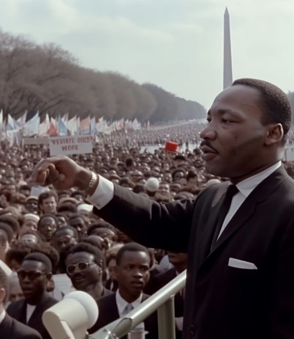 ln_ai_art on Twitter: "Martin Luther King with @midjourney , AI can ...