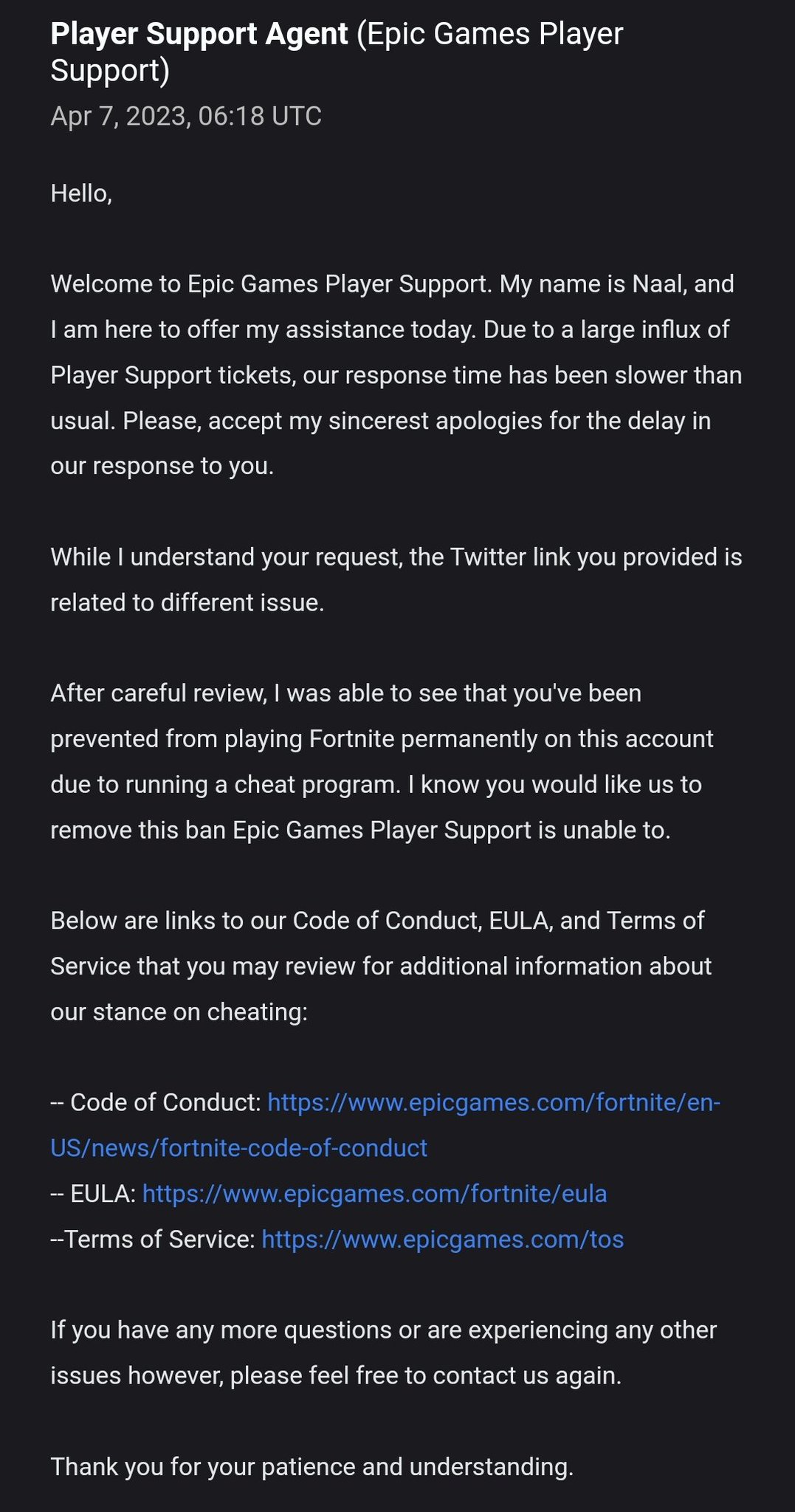 Comrad3s_YT on Twitter: "@TimSweeneyEpic @DonaldMustard Please help, it's been 10days since Epic ...