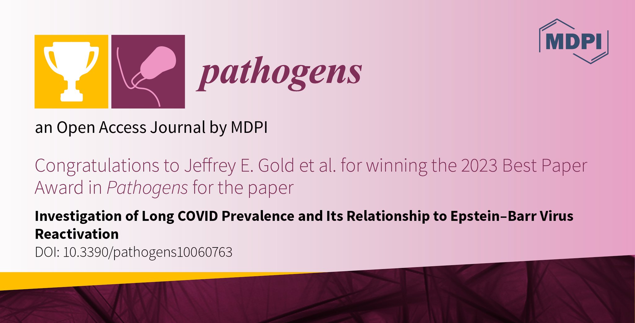 Pathogens MDPI on Twitter: "One of the winners of Pathogens 2023 #BestPaperAward: 📢 ...