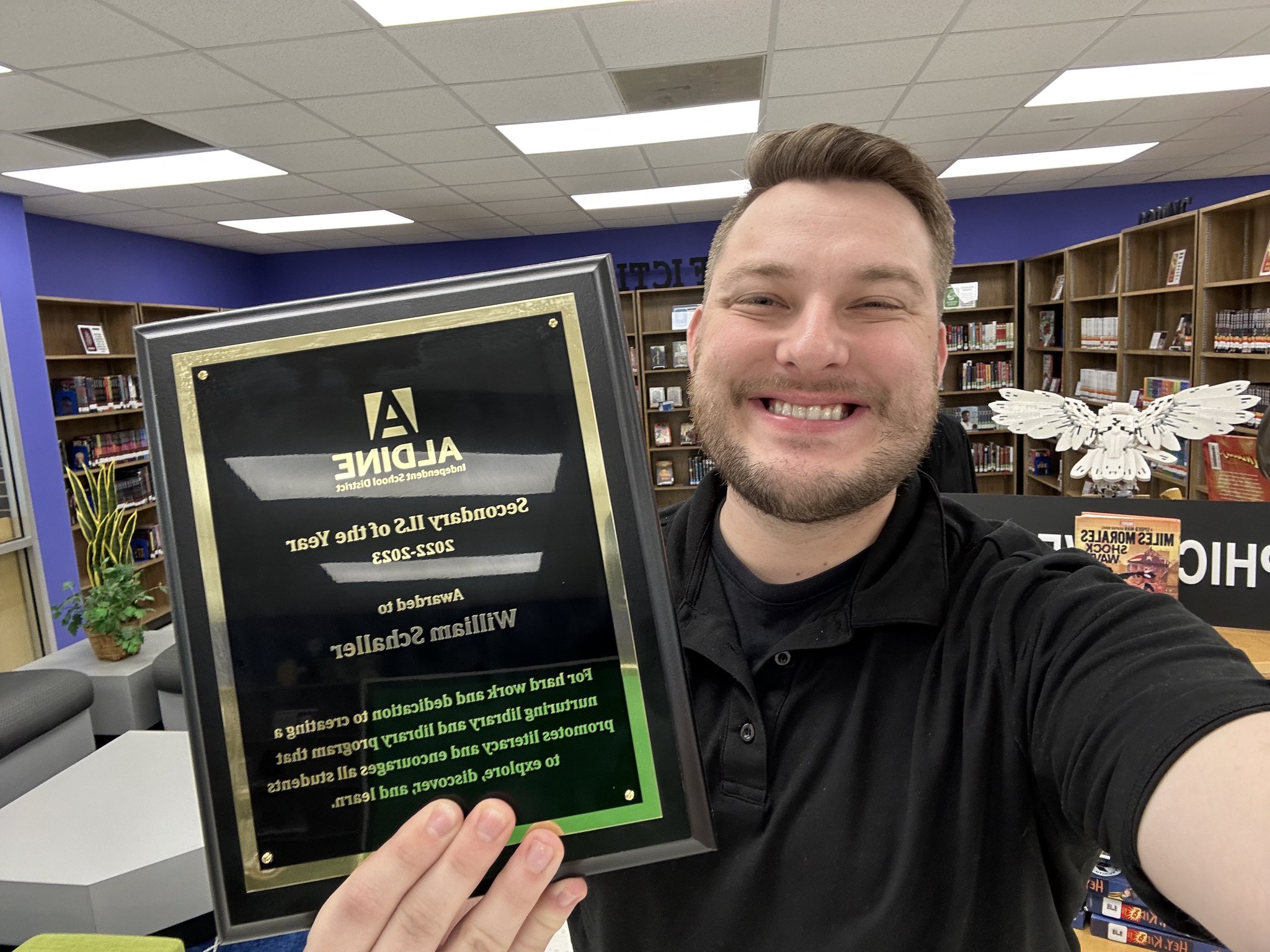 Mr. Schaller 🔜 #txla23 on Twitter: "Honored to be @AldineISD’s Secondary ILS of the Year! Being ...