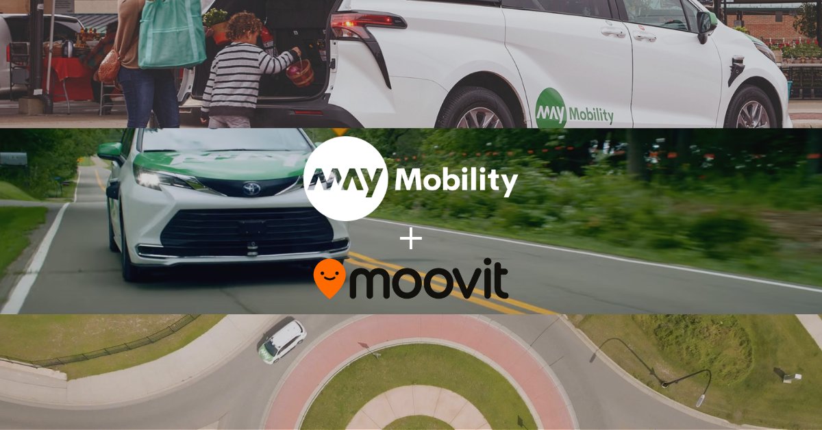 May Mobility on Twitter: "We're thrilled to partner with @Moovit, a leading Mobility as a ...