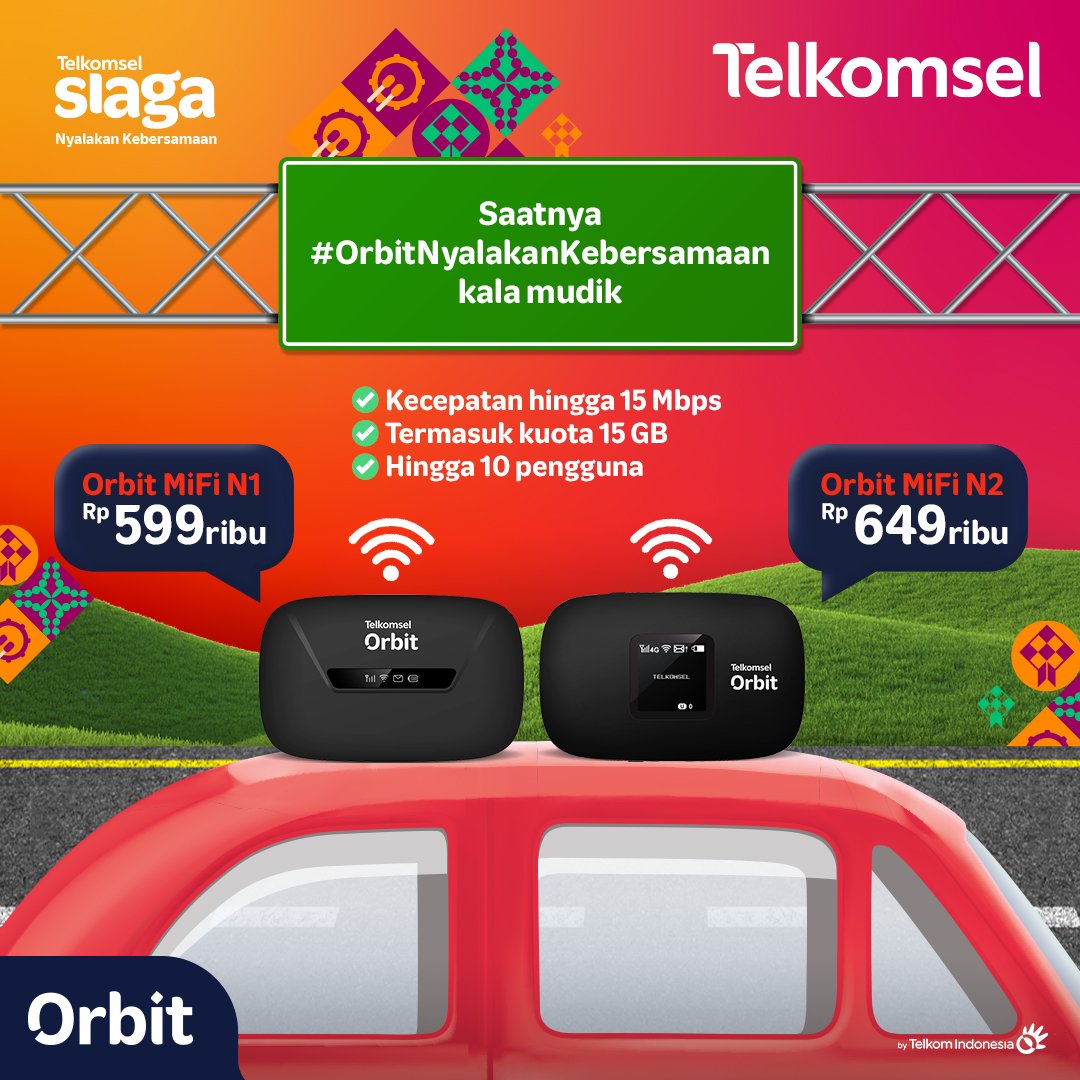 Telkomsel Orbit on Twitter: "Siapa nih yang udah siap buat mudik? Jangan lupa jaga kesehatan dan ...