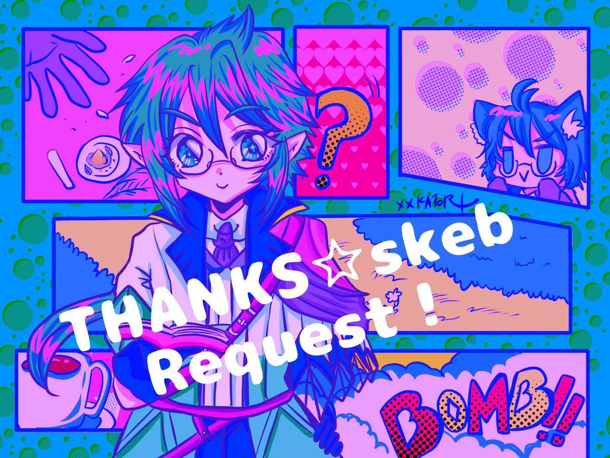 💗カトリ💙skeb強化期間 on Twitter: "Hello world🌎🌎🌎 This is Katori, who draws vivid, cute and slightly ...