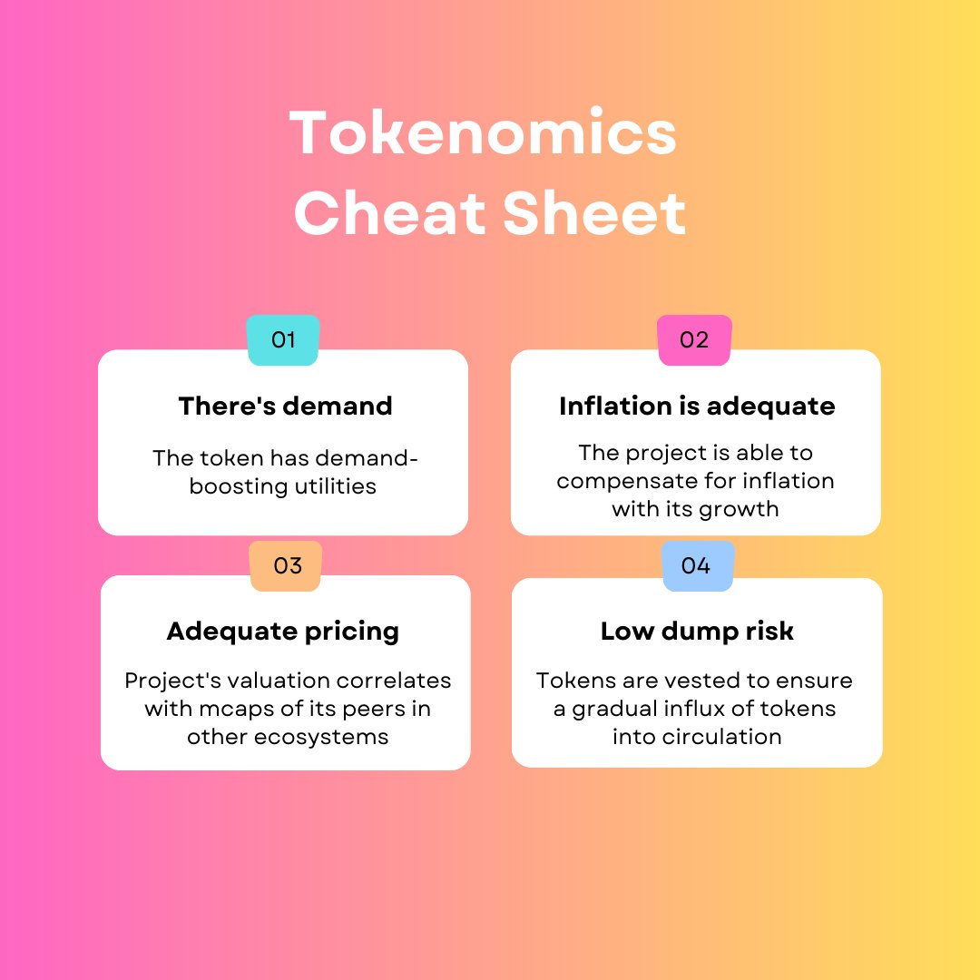 Finally out: The easiest guide to reading tokenomics like a pro, 100% noobish. Bookmark or RT so ...