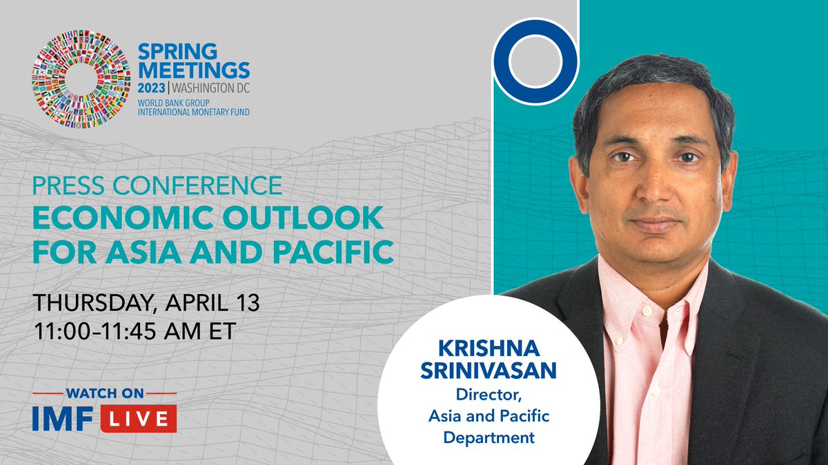 IMFLive on Twitter: "🔴 WATCH LIVE: Press conference on the economic outlook for Asia and Pacific ...
