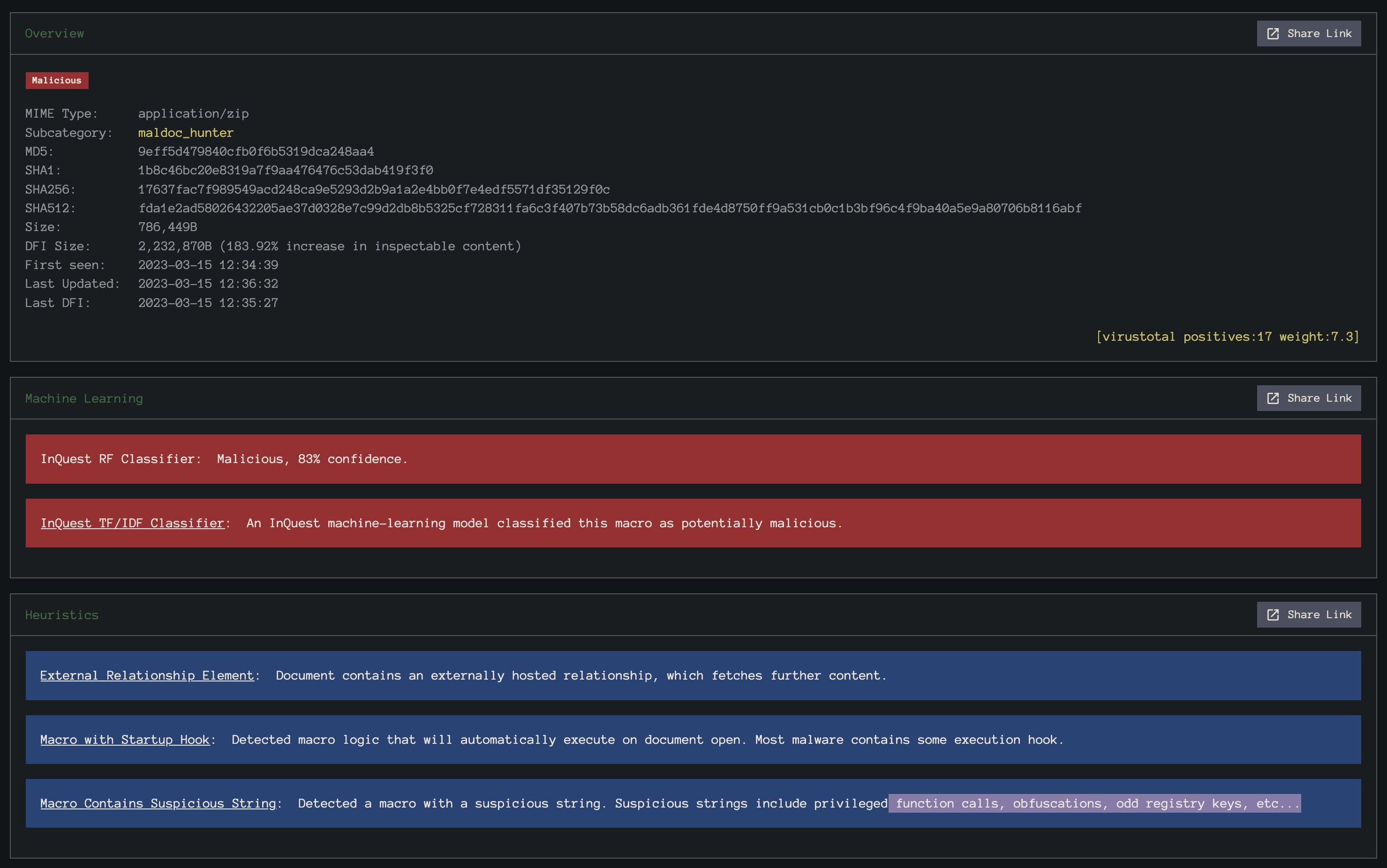 InQuest on Twitter: "Nice write-up from @FortiGuardLabs, "Malware Disguised as Document from ...