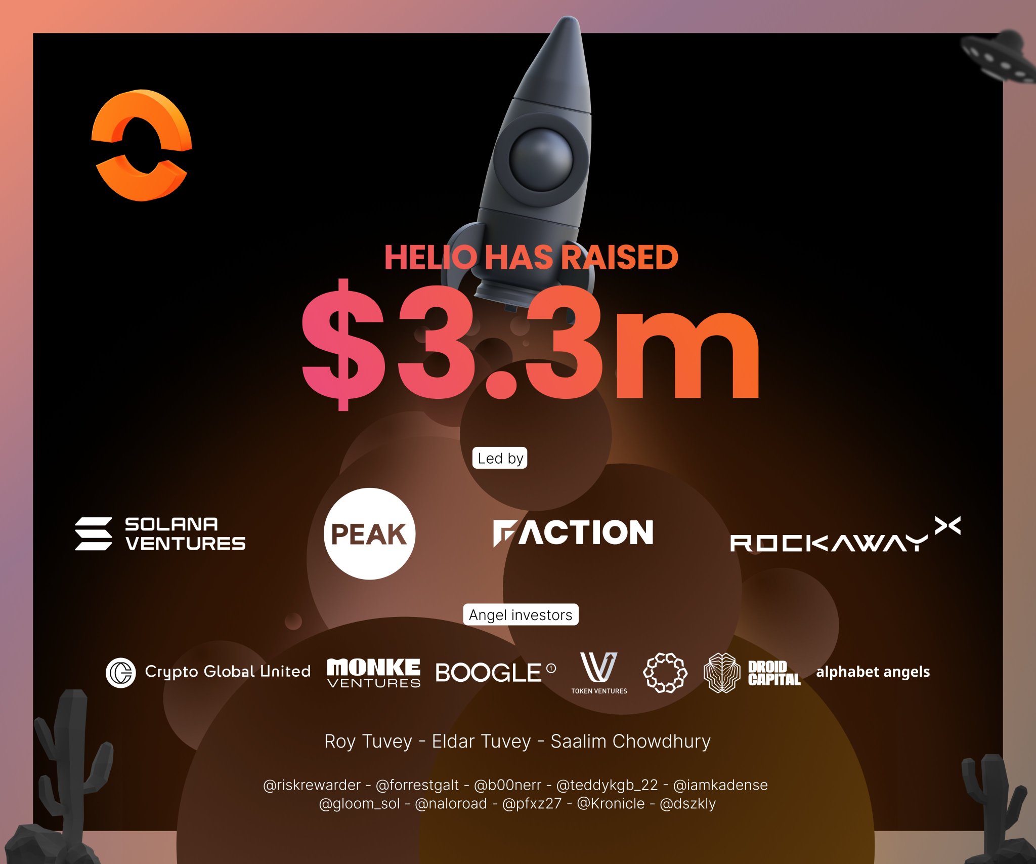 Helio - the Web3 Payments Platform on Twitter: "We're thrilled to announce our $3.3m Seed Round ...