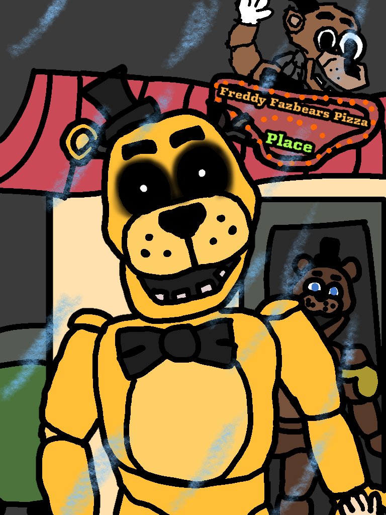 Golden Freddy Fazbear Poster