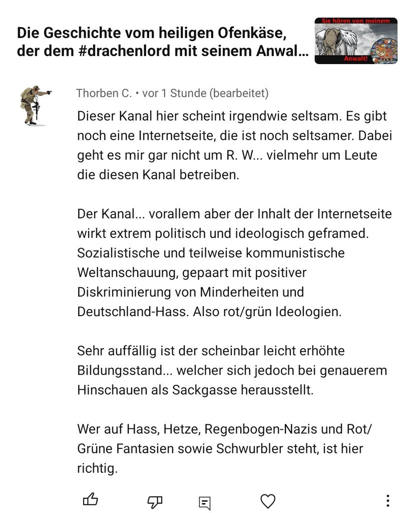 SpeerGrüße 📯 on Twitter: "Thorben C. ist wieder da 🥲"