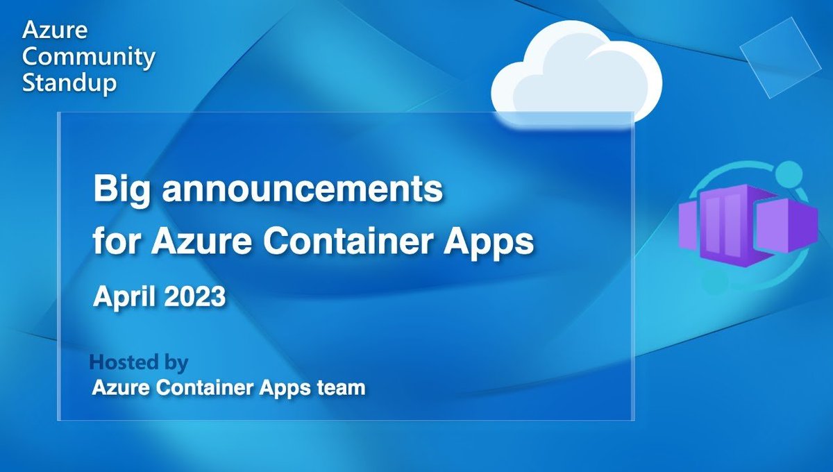 Azure Developers On Twitter Azure Container Apps Is A Great Place To