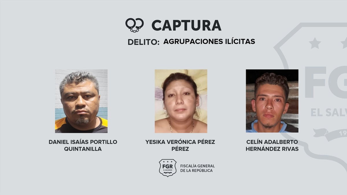 Fiscalía General De La República El Salvador On Twitter