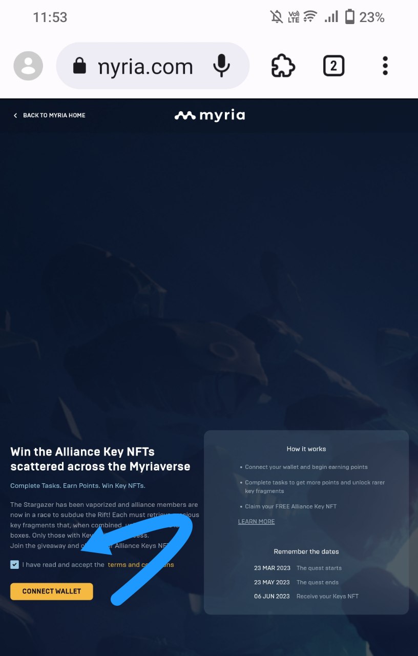 Danish (FE) on Twitter: "(1/4) Claim link : https://t.co/mbcqblrUpP - So first visit the Myria ...