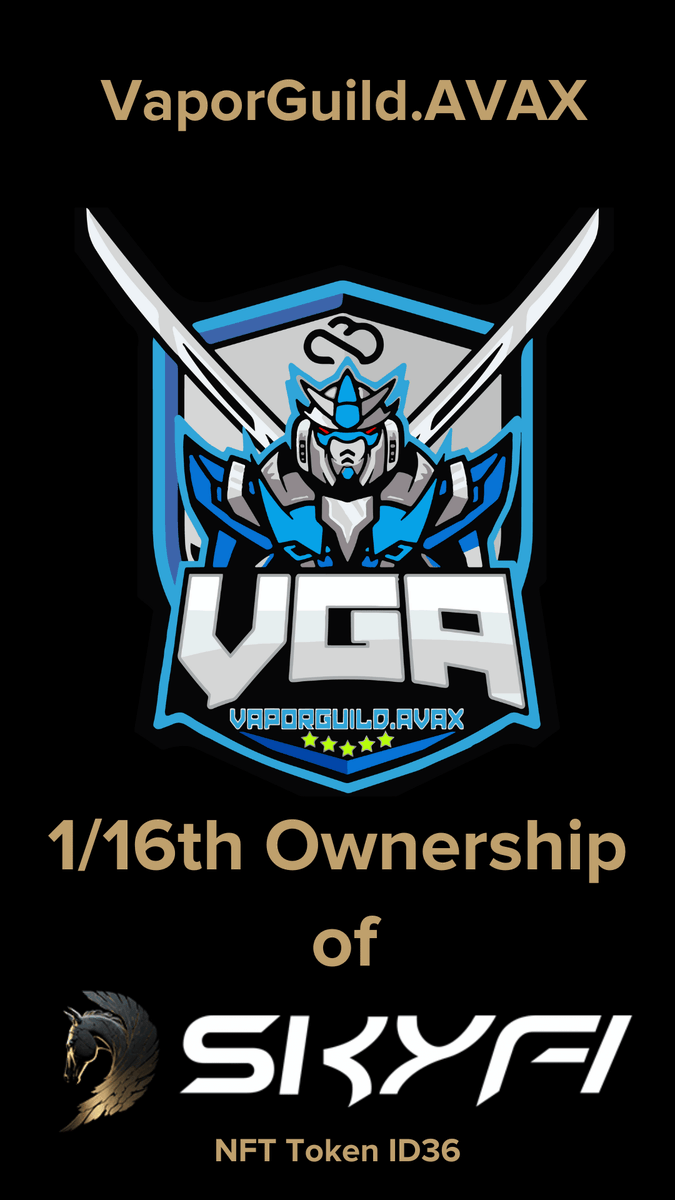 Avax NFT Sales 🔺 on Twitter: "VaporGuild: Proof of Partial Ownership #26 sold on Joepegs for 1. ...