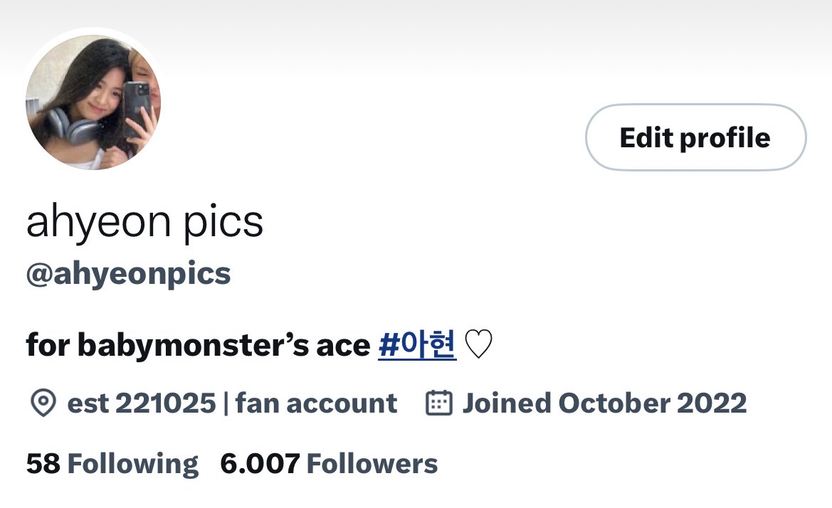 ahyeon pics on Twitter: "thank you sm guys for 6k followers!🥹💗 let's continue to support baemon ...