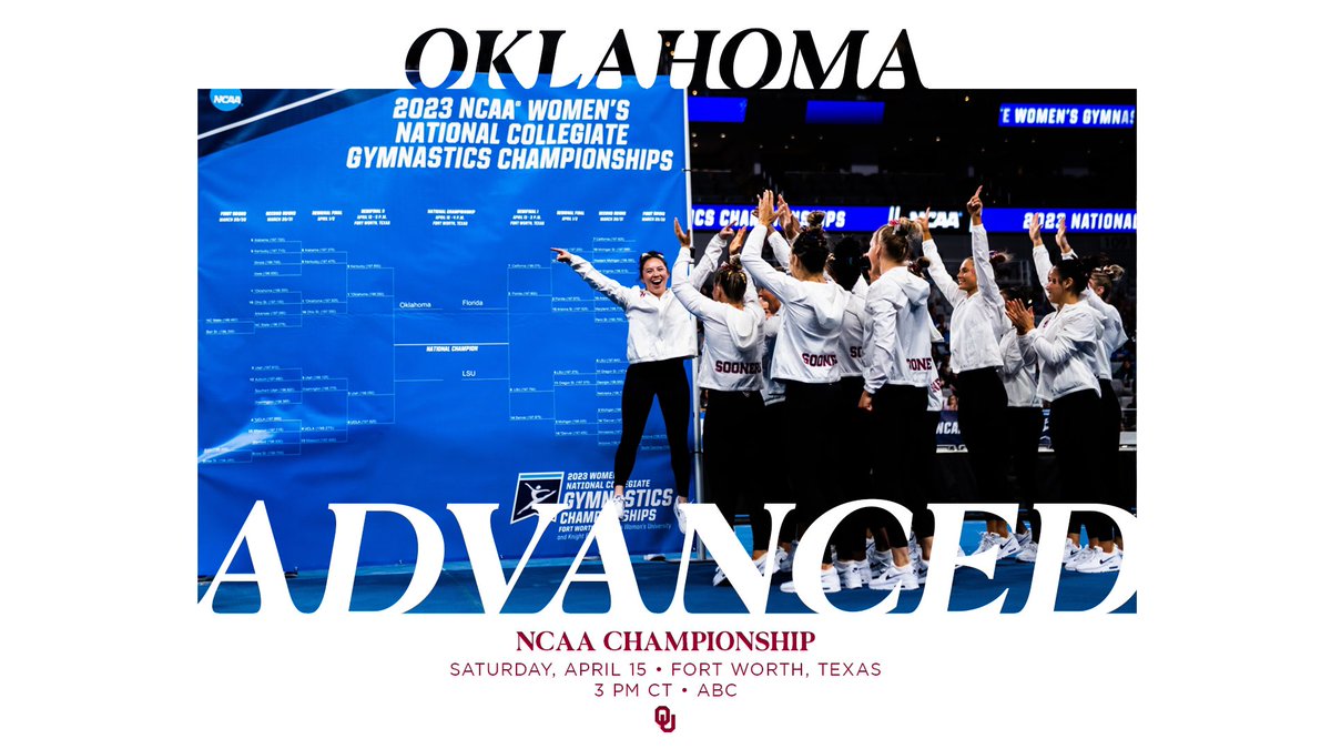 Oklahoma Womens Gym On Twitter The Sooners Are Going To The 𝐍𝐚𝐭𝐢𝐨𝐧𝐚𝐥